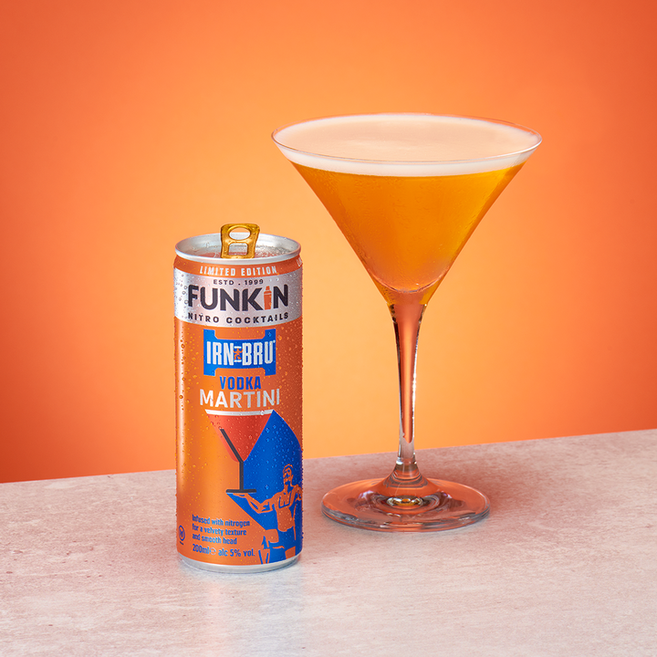 FUNKIN x IRN-BRU VODKA MARTINI | FUNKIN COCKTAILS